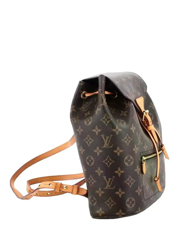 LOUIS VUITTON Montsouris Monogram Canvas Backpack - Brown