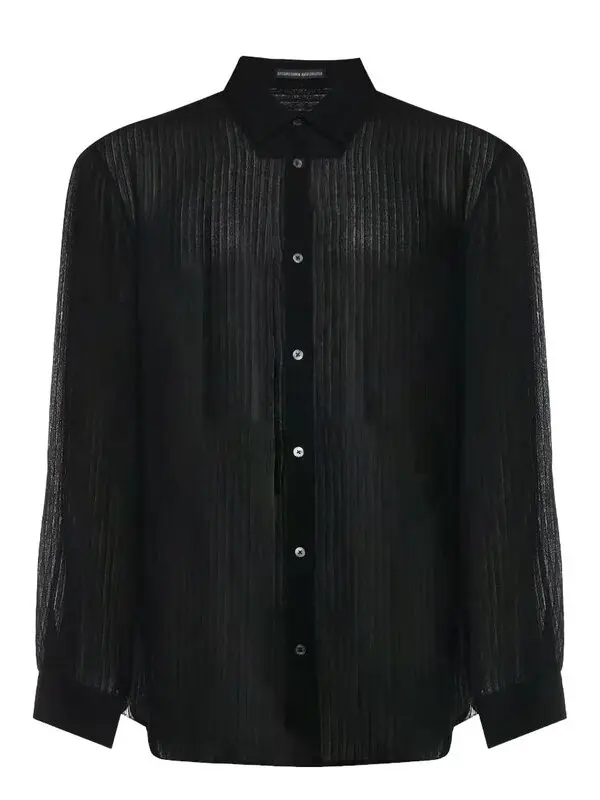 ANN DEMEULEMEESTER Textured Shirt - Black