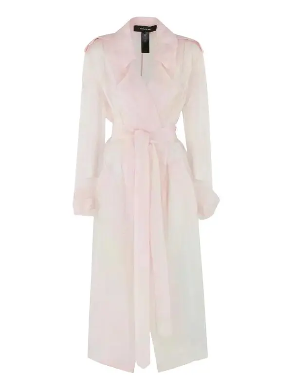 Federica Tosi Sheer Trench Coat - Pink