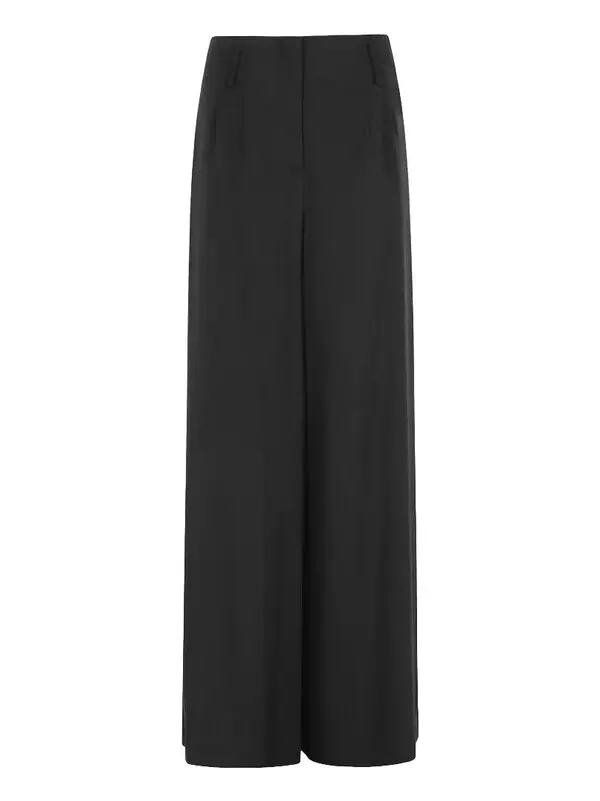 Federica Tosi Wide-leg Trousers - Black