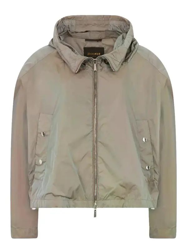 MOORER Hooded Zip Jacket - Neutrals