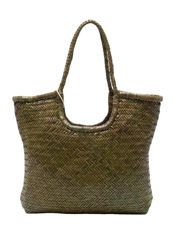 Dragon Diffusion Woven Handle Tote - Green
