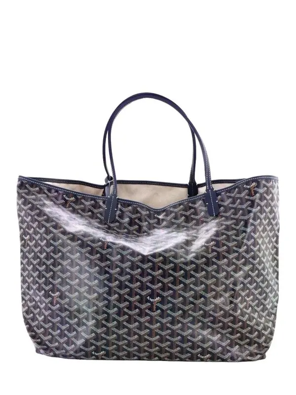Goyard Saint Louis Coated Canvas Gm Tote Bag - Blue