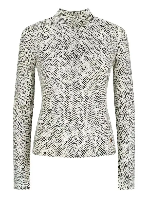 Fendi Mock-neck Top - Neutrals
