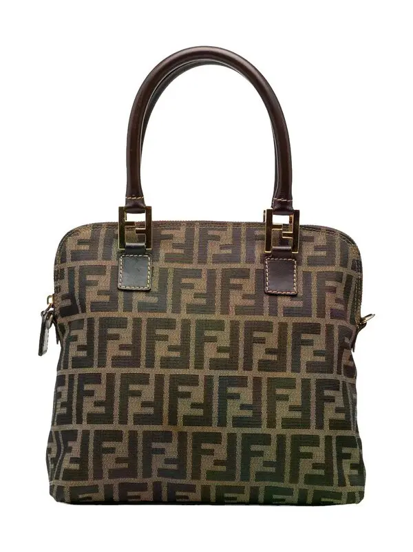 Fendi Zucca Canvas Satchel 20th Century - Brown