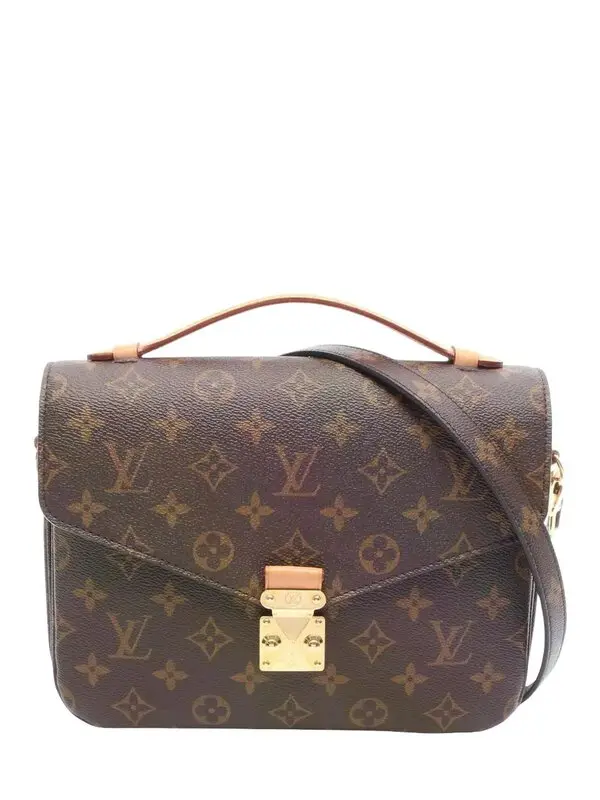 LOUIS VUITTON 2021-2026 Monogram Pochette Metis Satchel - Brown