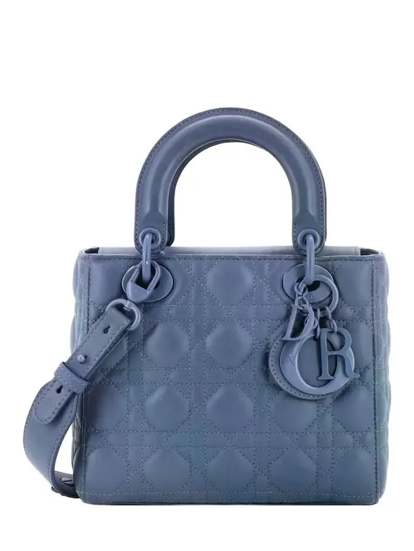 Dior Ultra Matte My Abcdior Lady Bag Cannage Quilt - Blue