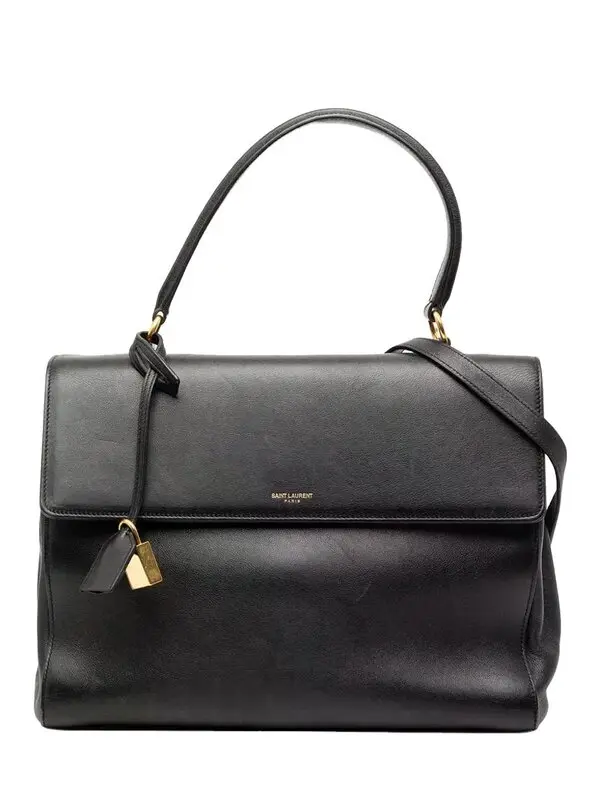 Saint Laurent 2014 Medium Moujik Top Handle Satchel - Black