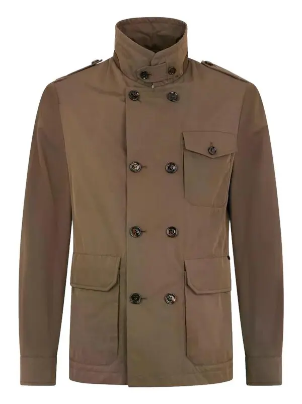 MOORER Multi-pocket Jacket - Brown