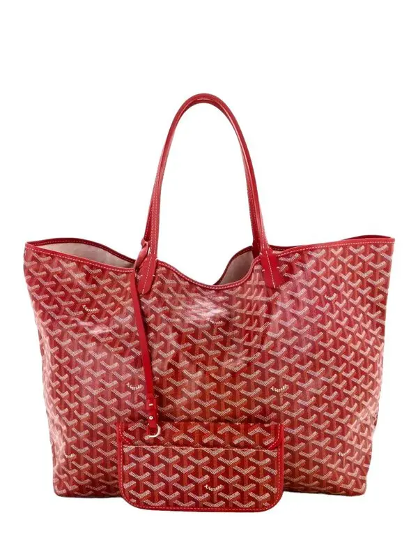 Goyard Saint Louis Coated Canvas Gm Tote Bag - Red