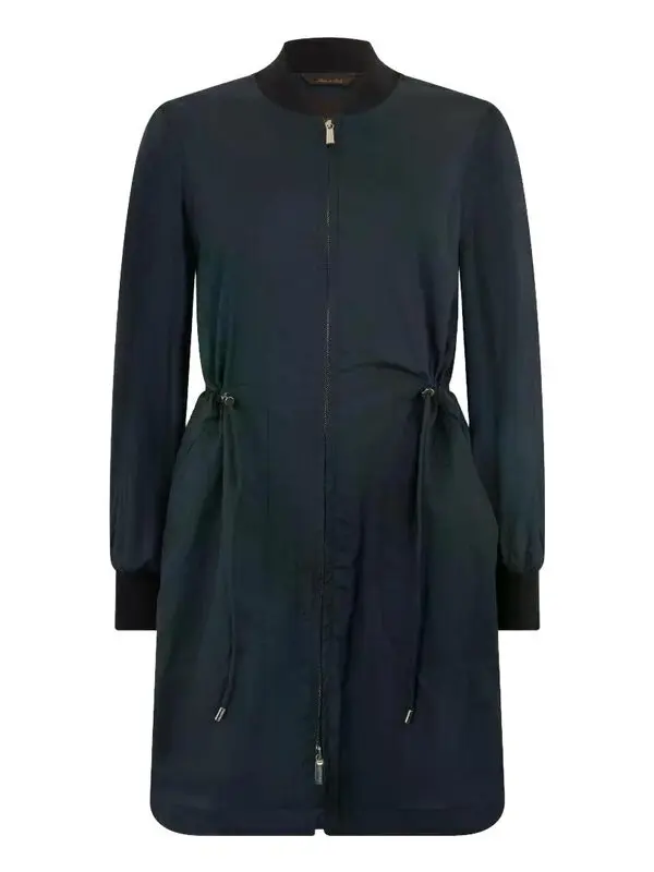 MOORER Single-breasted Coat - Blue