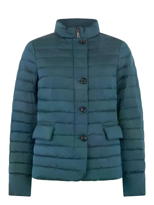 MOORER Button Padded Jacket - Blue