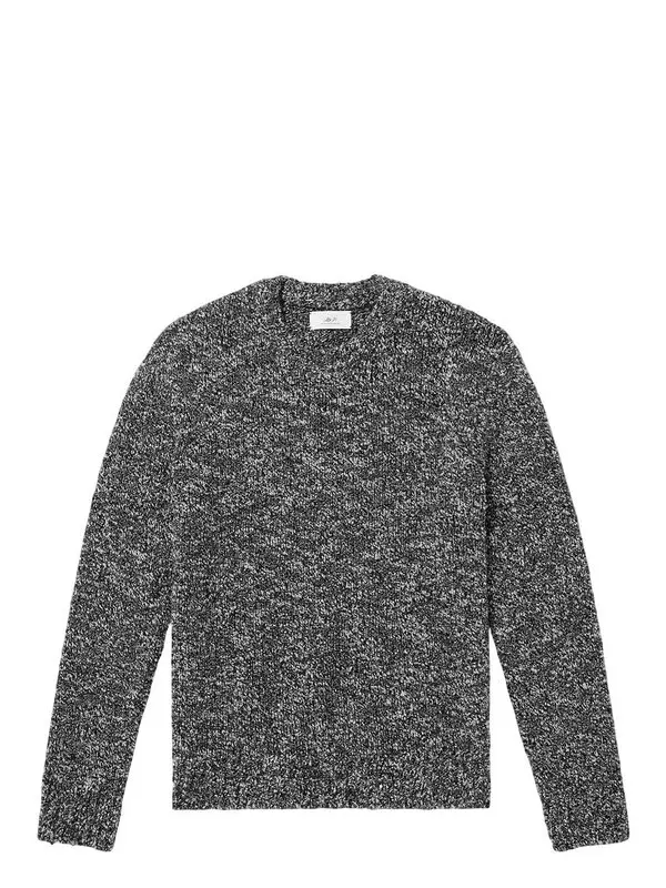 Mr P. Merino Wool-blend Bouclé Sweater - Dark Gray