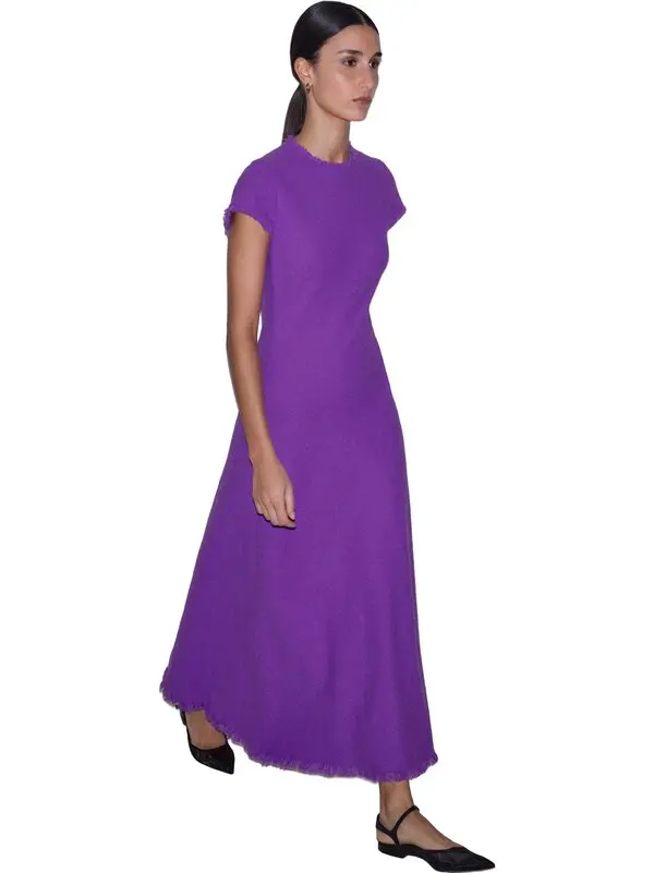 ME+EM Bias Cut Am-pm Maxi Dress - Violet Purple