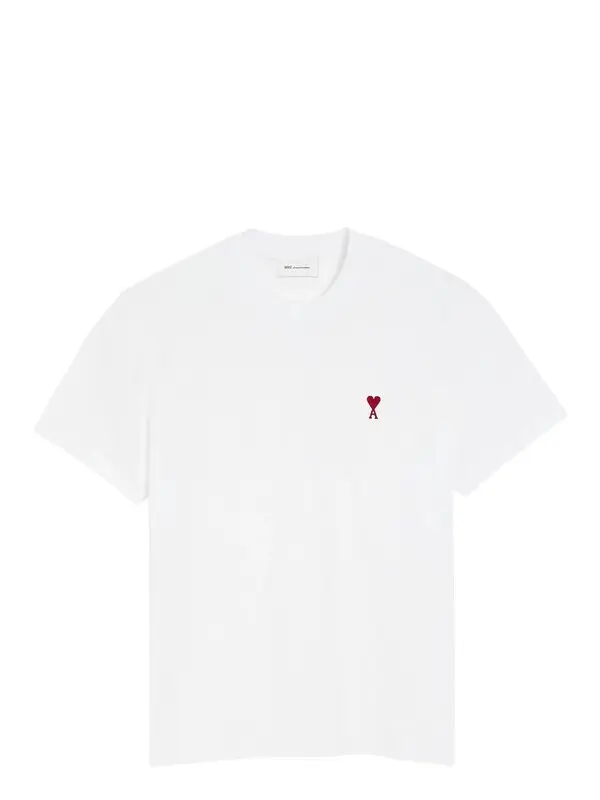 Ami T-shirt With Logo - White