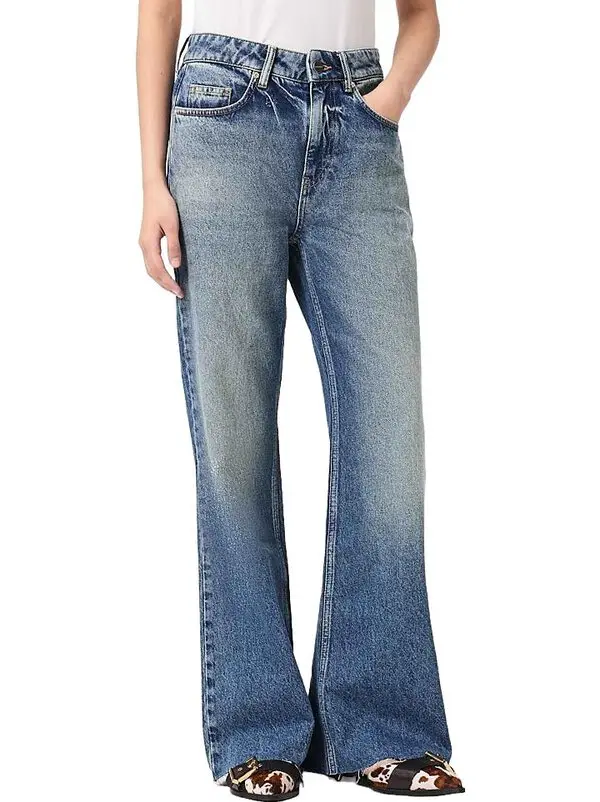 ALLSAINTS Ember High Rise Flare Leg Jeans - Vintage Indigo