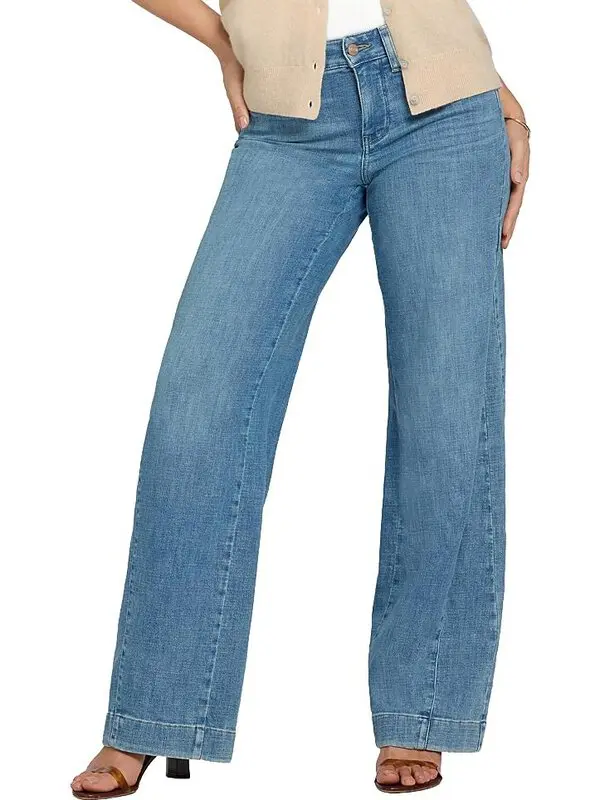 NYDJ Teresa High-rise Wide-leg Jeans - Dawn Rock