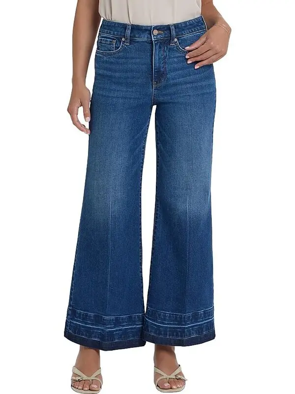 NYDJ Mia High-rise Palazzo Ankle Jeans - Trail Land