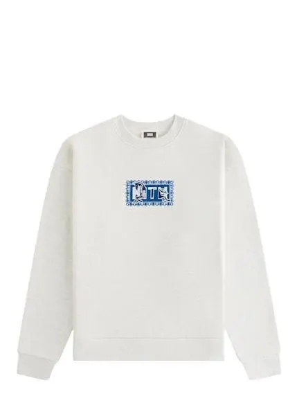 Kith Treats Year Of The Horse Nelson Crewneck Sweatshirt - Light Heather Grey