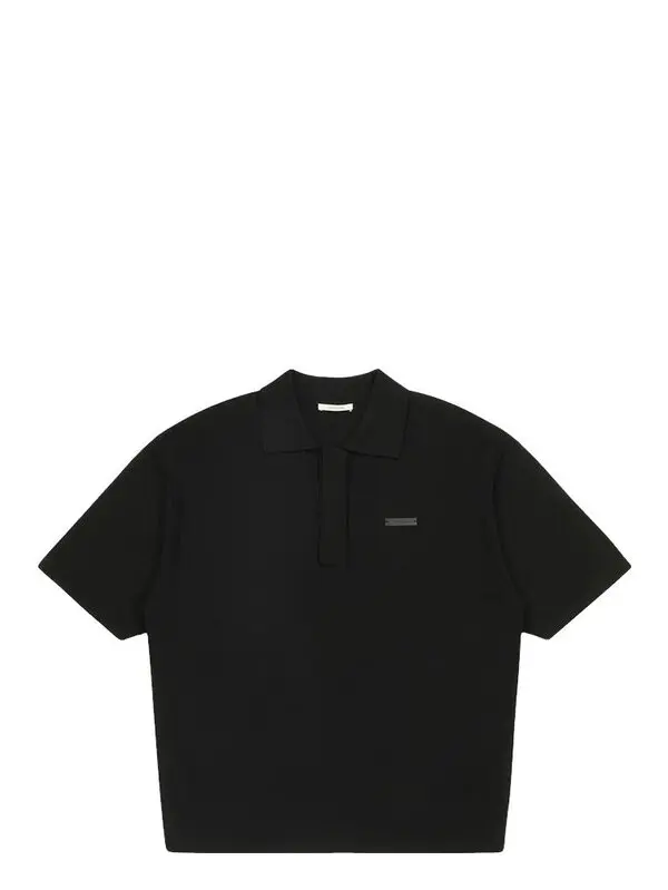 ENTIRE STUDIOS Short Sleeve Club Polo - Black