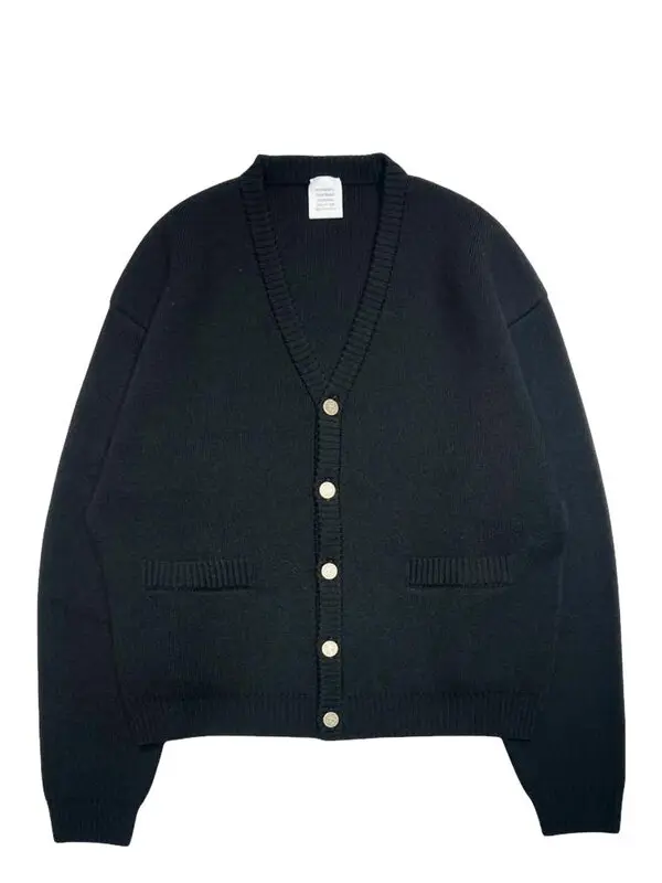 Vetements Leather Crosses Cardigan - Black