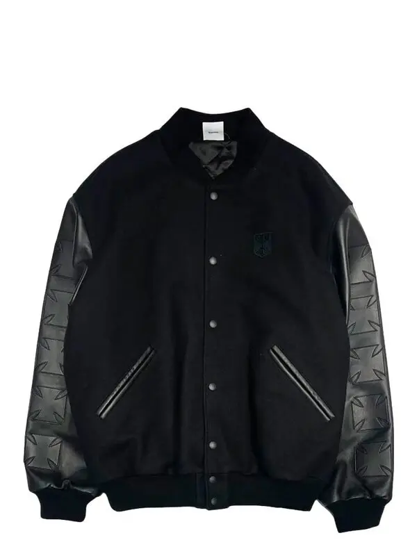 Vetements Biker Varsity Jacket - Black