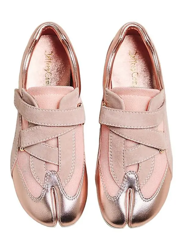 Jeffrey Campbell Cantor Split-toe Sneakers - Pink Metallic