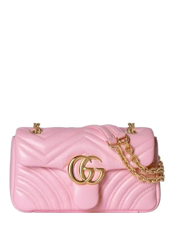 Gucci Gg Marmont Small Shoulder Bag - Pink