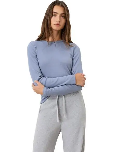 PACT Perfect Rib Layering Long Sleeve - Iris Blue