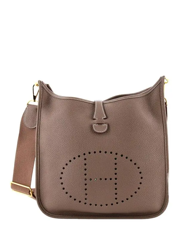 HERMES Evelyne Bag Gen Iii Clemence Pm - Etoupe