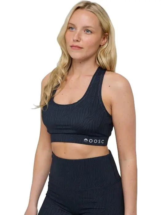 OOSC High Support Elite Crossback Sports Bra - Black Tiger