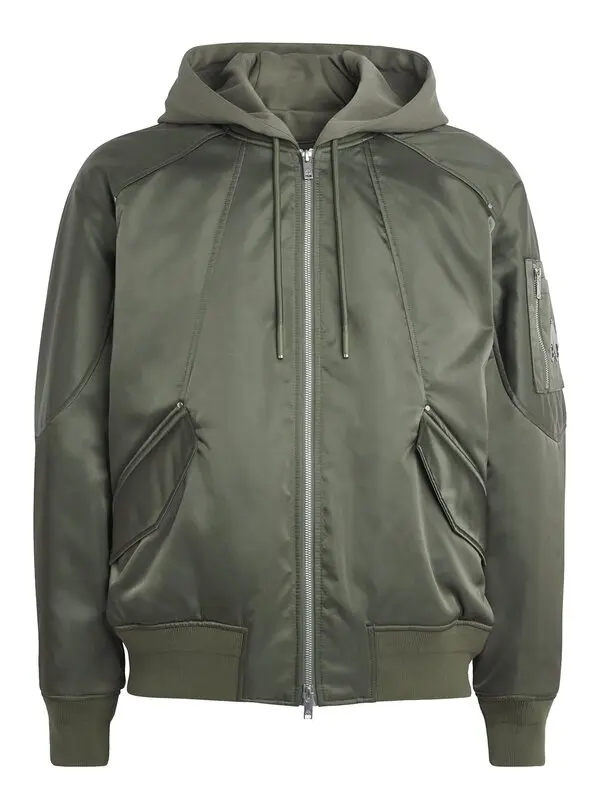 Moose Knuckles Detachable Membrane Bomber Jacket - Green