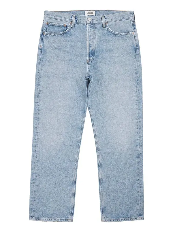 AGOLDE 90's Straight Regenerative Cotton Jeans - Blue