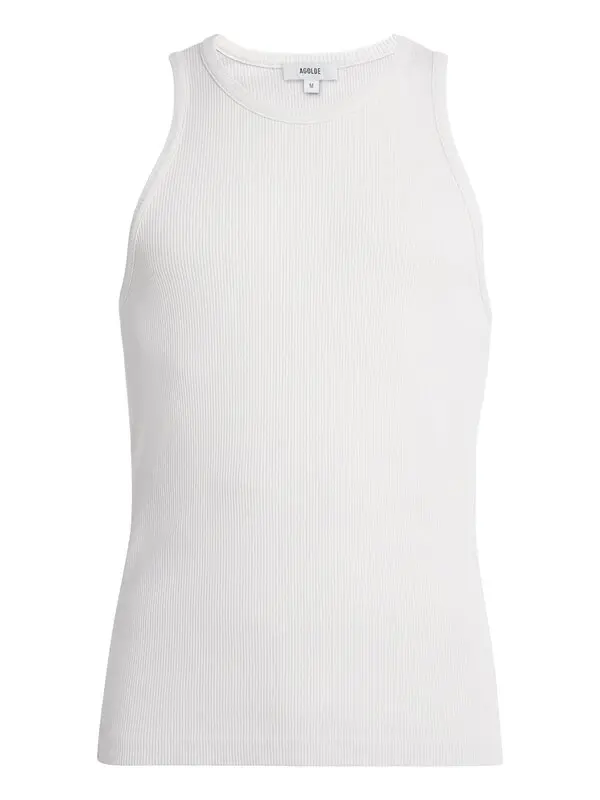 AGOLDE Ribbed Viggo Tank Top - Grey