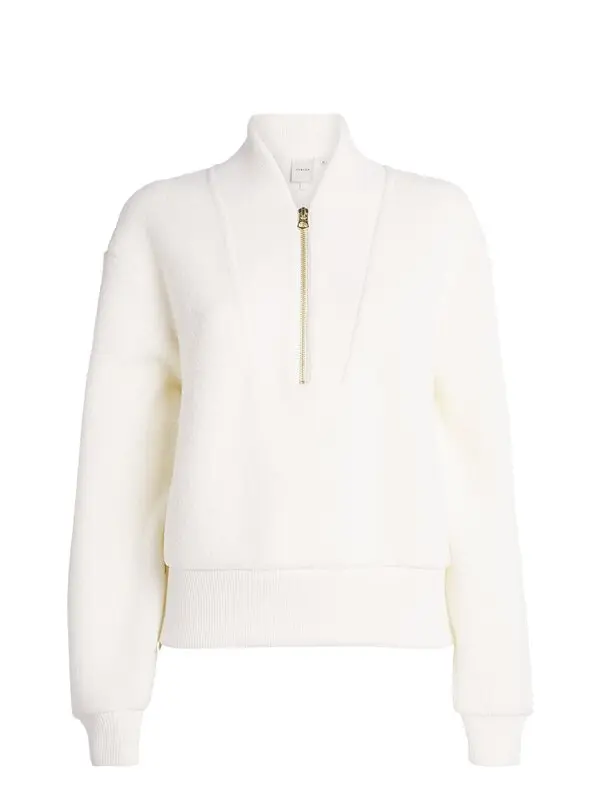 Varley Fleece Mumford Half-zip Sweatshirt - Ivory