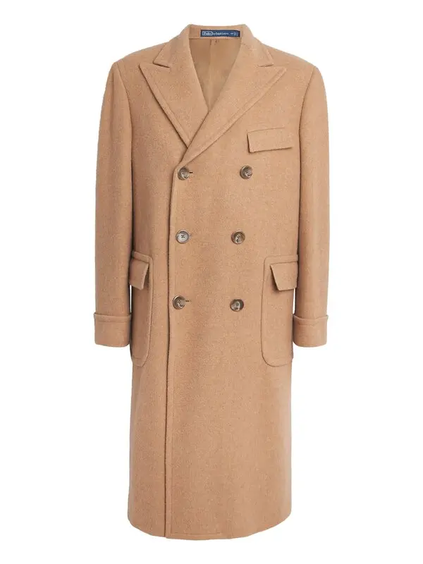 Polo Ralph Lauren Camel Hair Twill Overcoat - Beige
