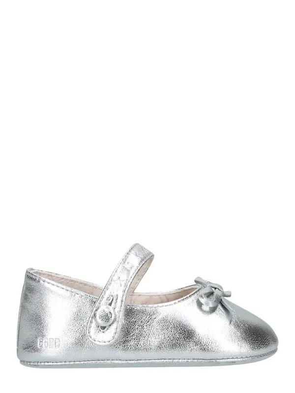 GOLDEN GOOSE Sofi Leather Ballet Flats - Silver
