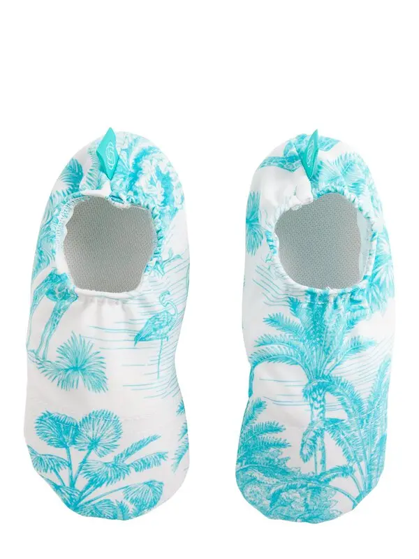 MARIE RAXEVSKY Printed Beach Shoes - Blue