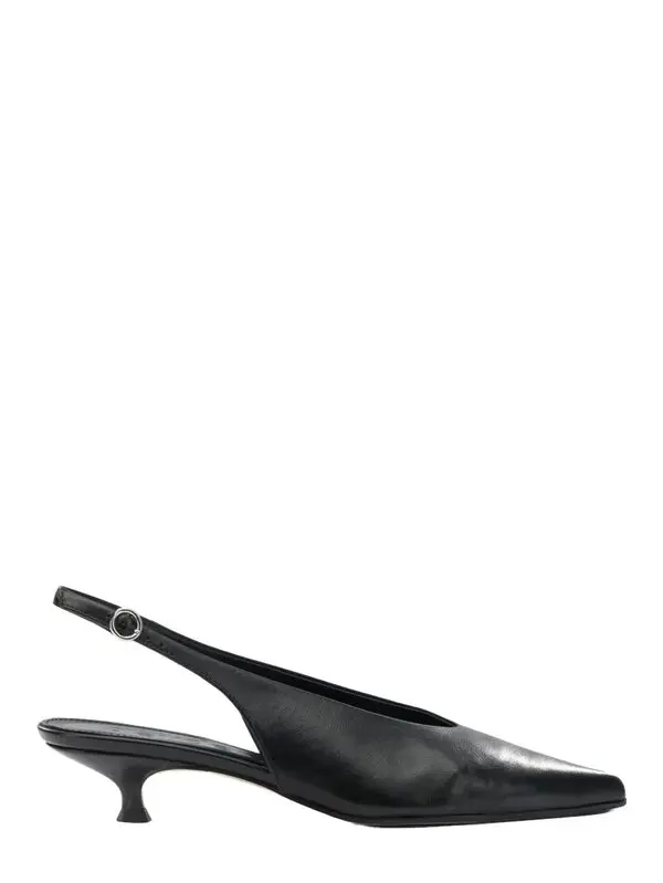 AeydĒ Camila Slingback Kitten Heel Pumps - Black