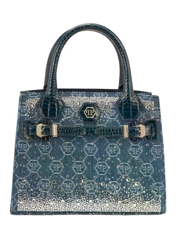 Philipp Plein Logo-detail Tote - Blue