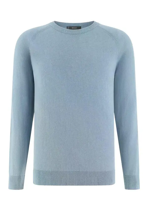 Boggi Milano Crew-neck Raglan Sweater - Blue