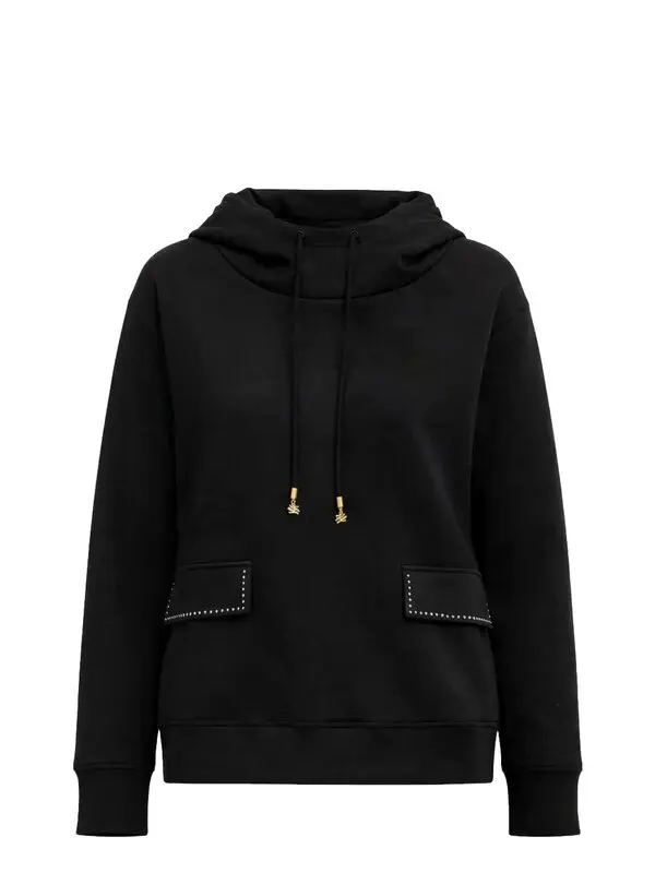 Karl Lagerfeld Studded Hoodie - Black
