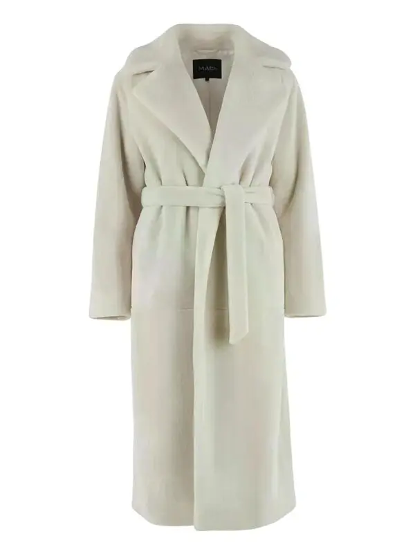 Eleventy Belted Coat - Neutrals