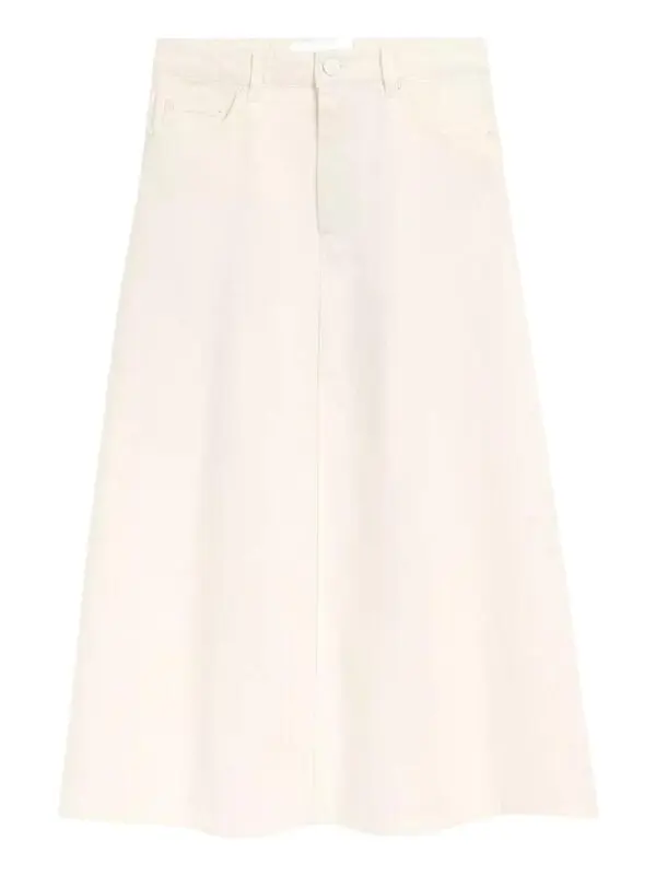 Ami Low-rise Long Skirt - Neutrals