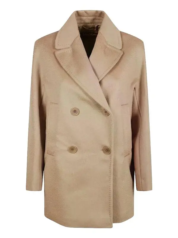 Max Mara Double-breasted Wool Coat - Neutrals