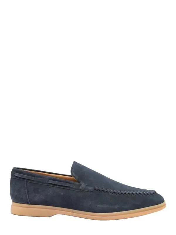 Eleventy Braided Detail Loafers - Blue