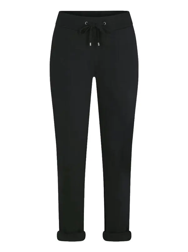 JUVIA Turn-up Track Pants - Black