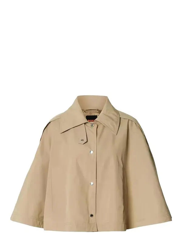 BOSS Buttoned Cape - Neutrals