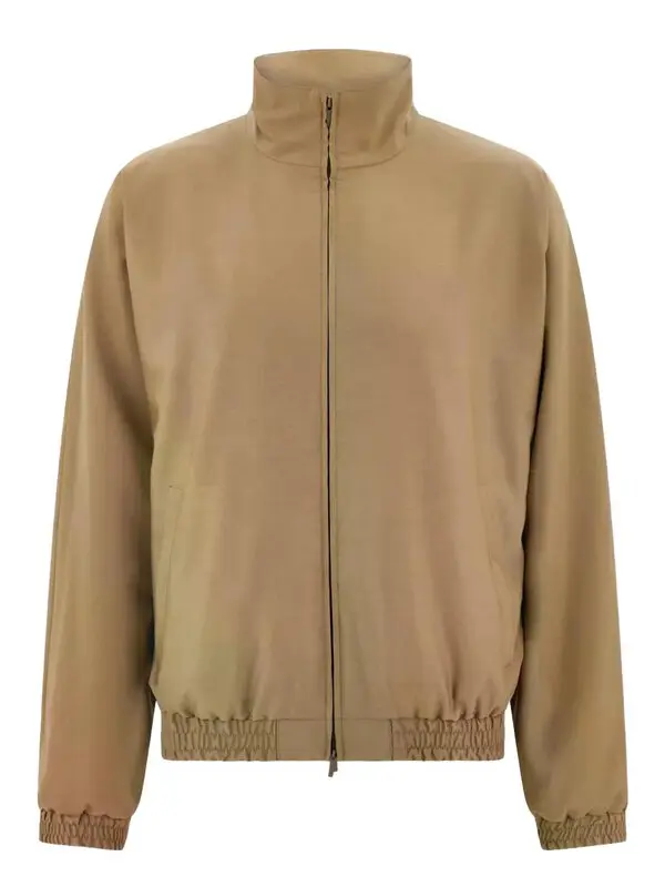 FERRAGAMO High-collar Reversible Jacket - Neutrals