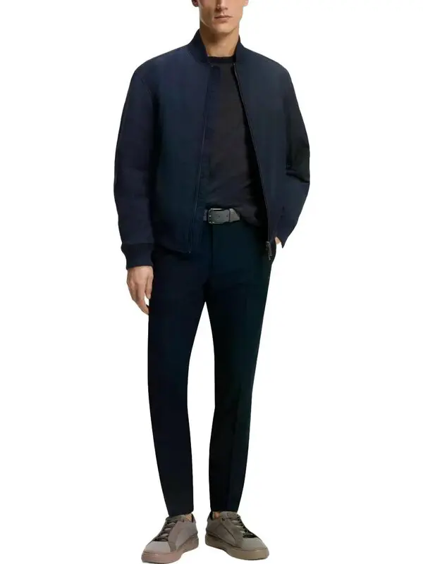 BOSS X Aston Martin T-shirt In Wool-cotton Jacquard - Blue